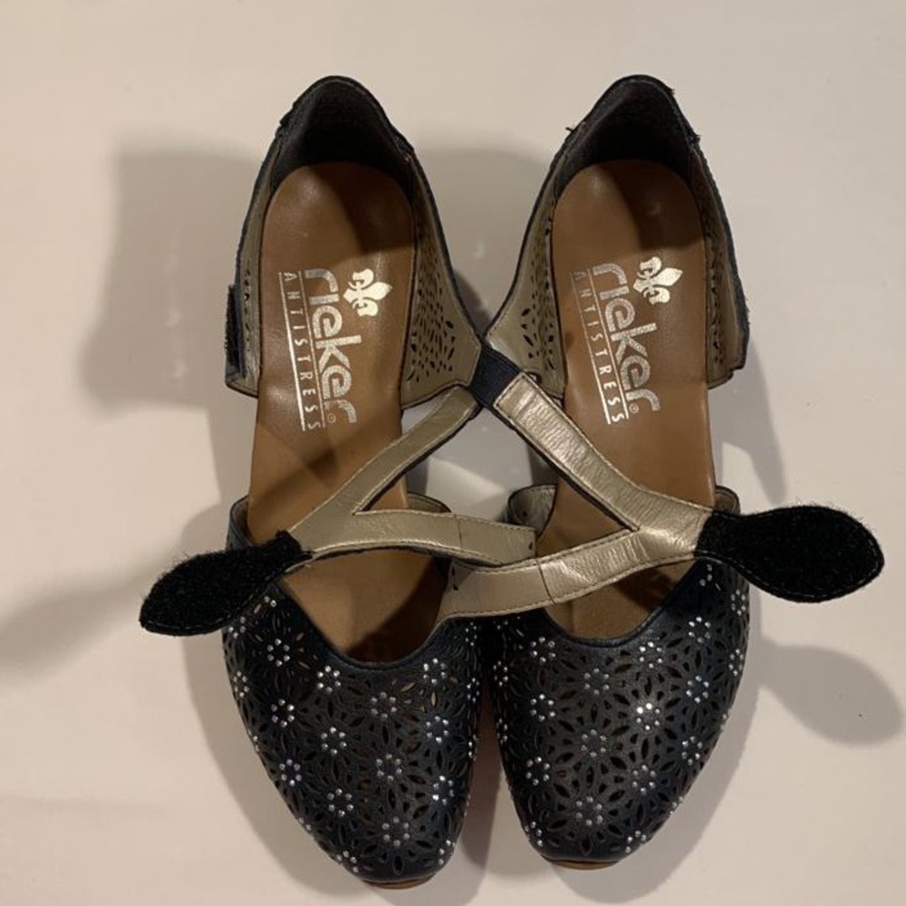 Rieker Blue Shoes - Gem